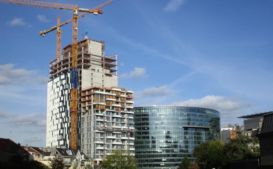 | The construction site The One d'Eiffage Benelux saw this week his pit ...